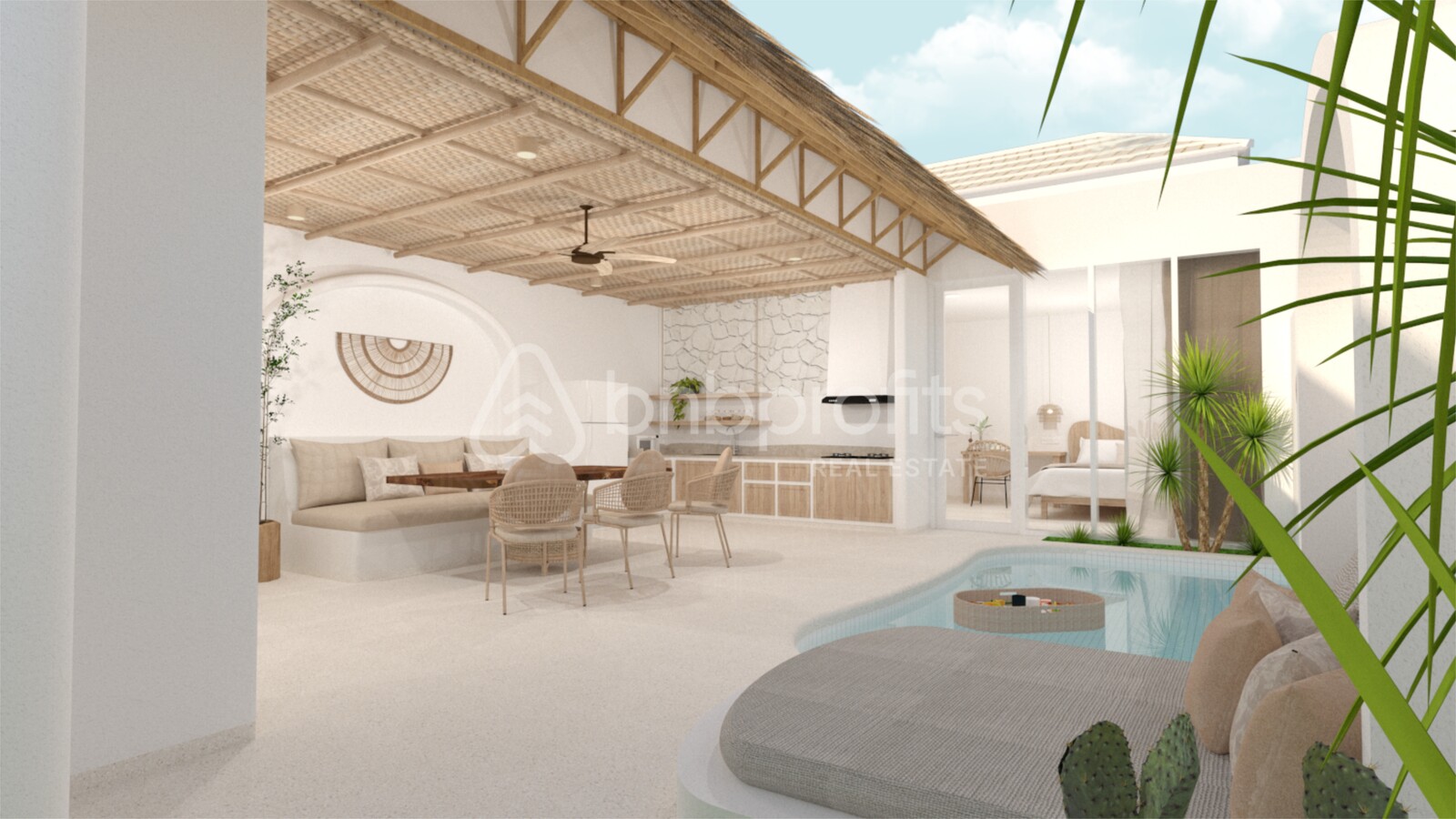 Bohemian Villa Design Off Plan 2 Bedroom for Sale Leasehold in Ungasan ...